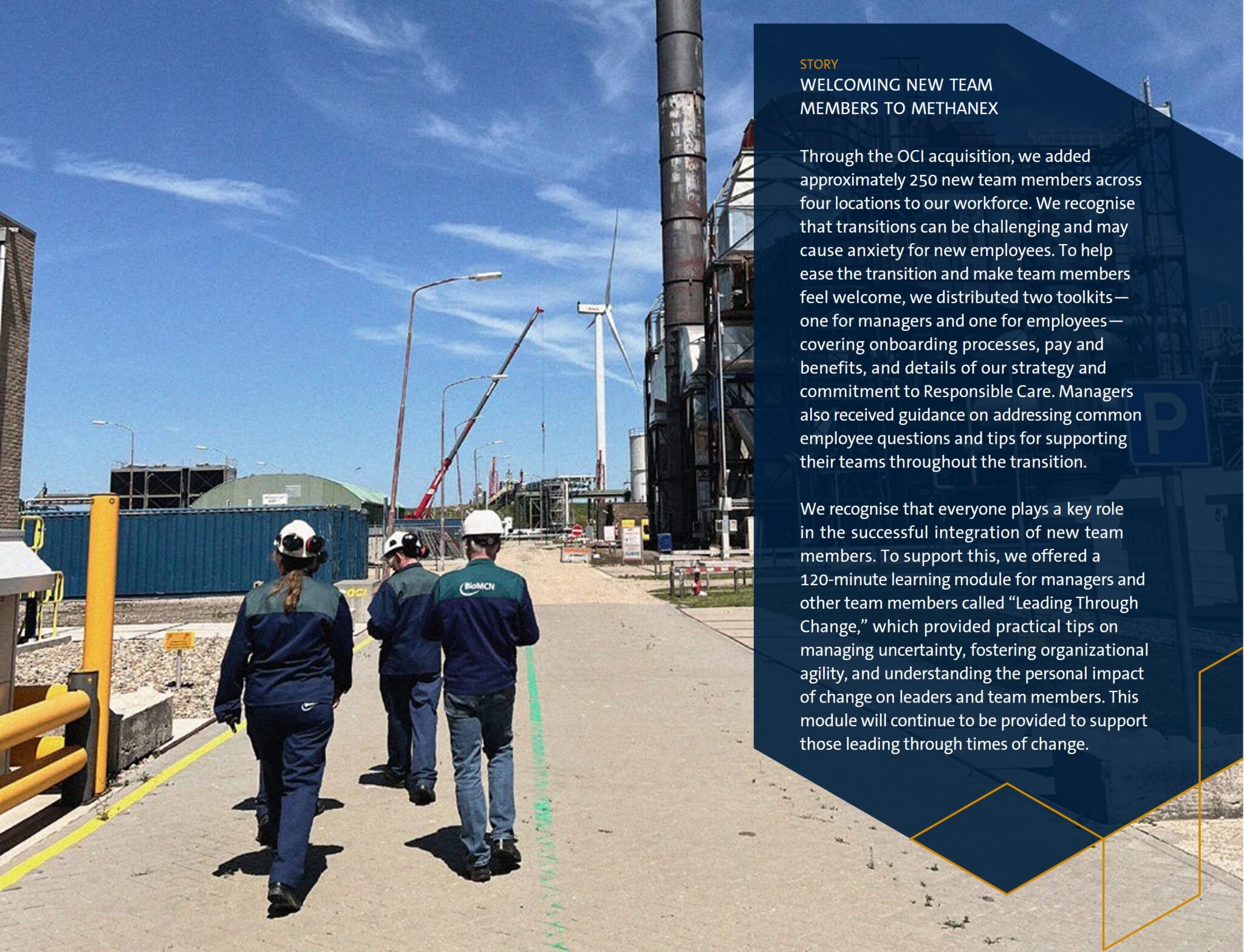Supporting our workforce and communities - Methanex | Methanex